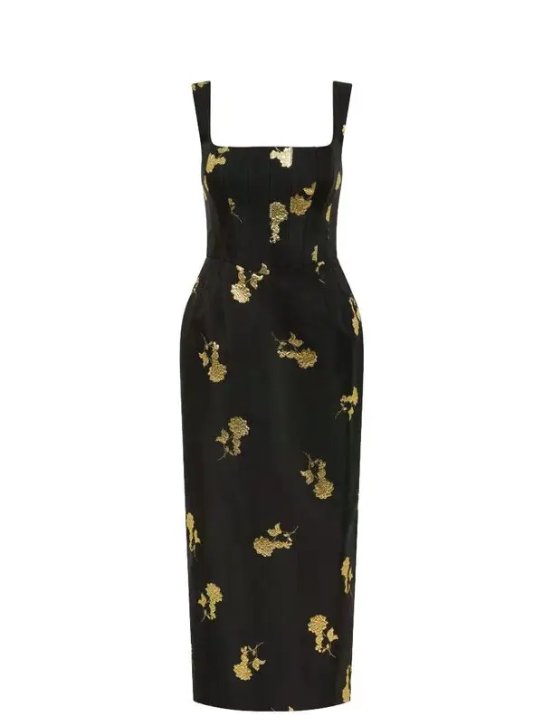 Rebecca Vallance Mariya Midi Dress - Black
