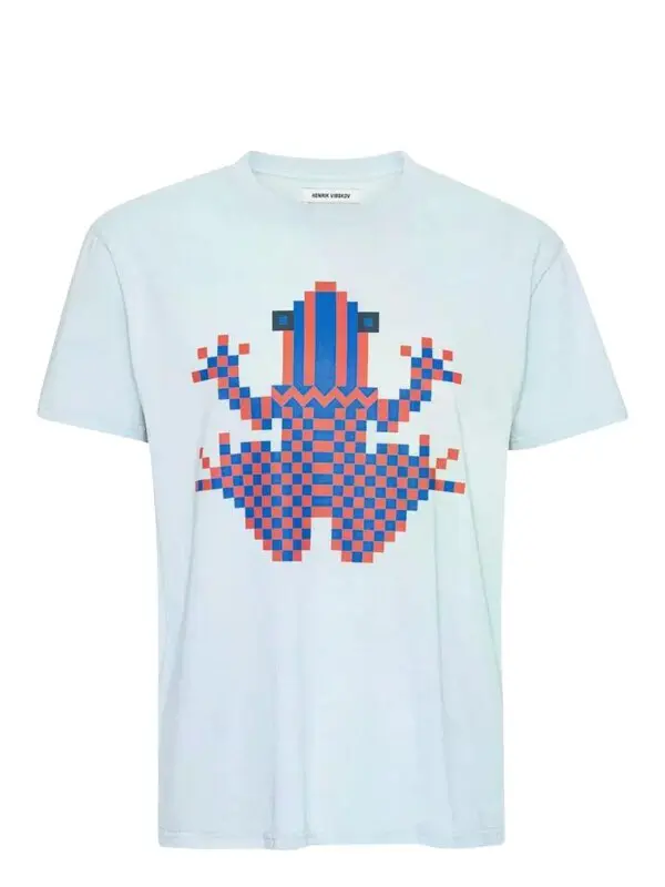 Henrik Vibskov Cross Stitch T-shirt - Blue