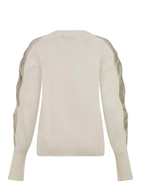 MOORER V-neck Sweater - White