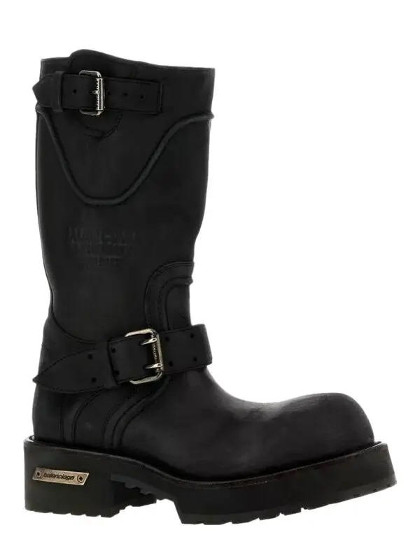 Balenciaga Venom Leather Boots - Black