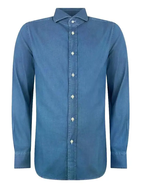 MOORER Long-sleeve Shirt - Blue