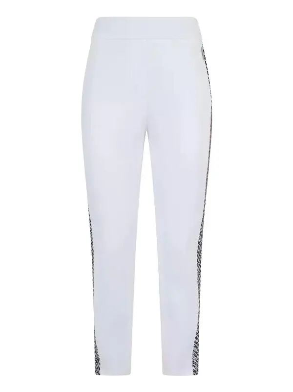 MOORER Side-stripe Track Pants - White