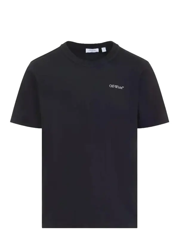 Off-White Logo-print Cotton T-shirt - Black