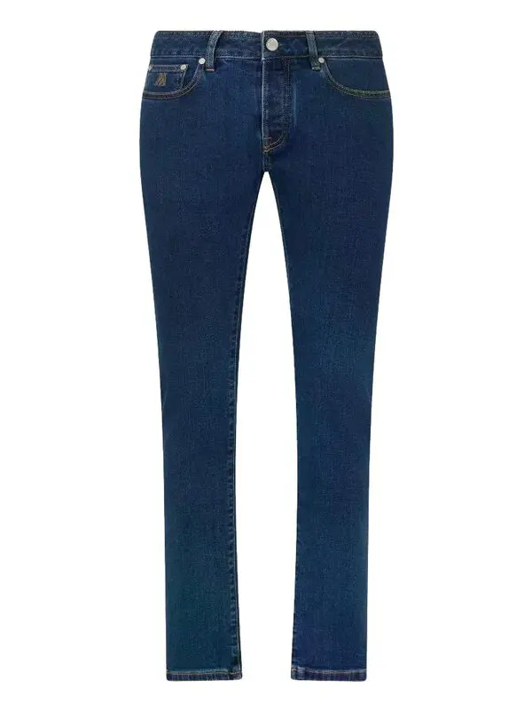 MOORER Slim-fit Jeans - Blue