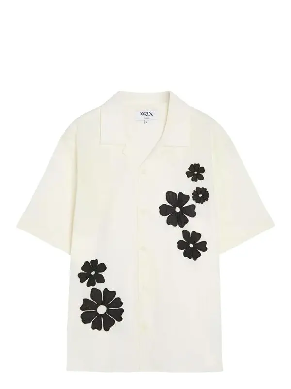 WAX LONDON Didcot Short-sleeve Shirt - Neutrals