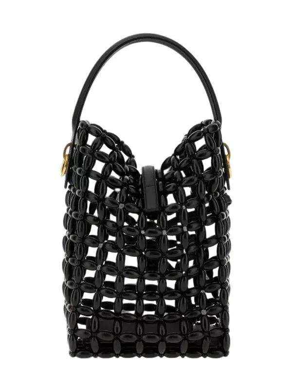 Saint Laurent Le 37 Beaded Tote Bag - Black