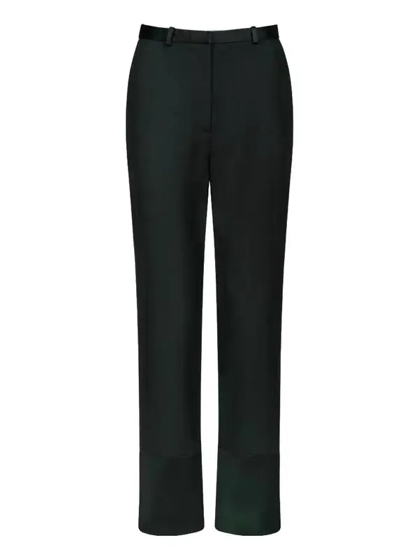 Loulou De Saison Mahoney Lds Straight-leg Trousers - Black