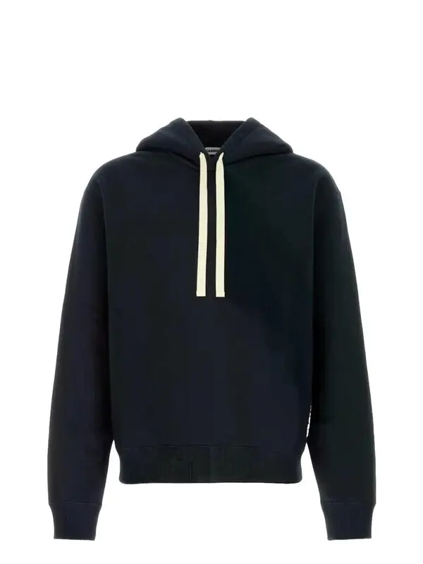 JIL SANDER Drawstring-fastening Hoodie - Blue