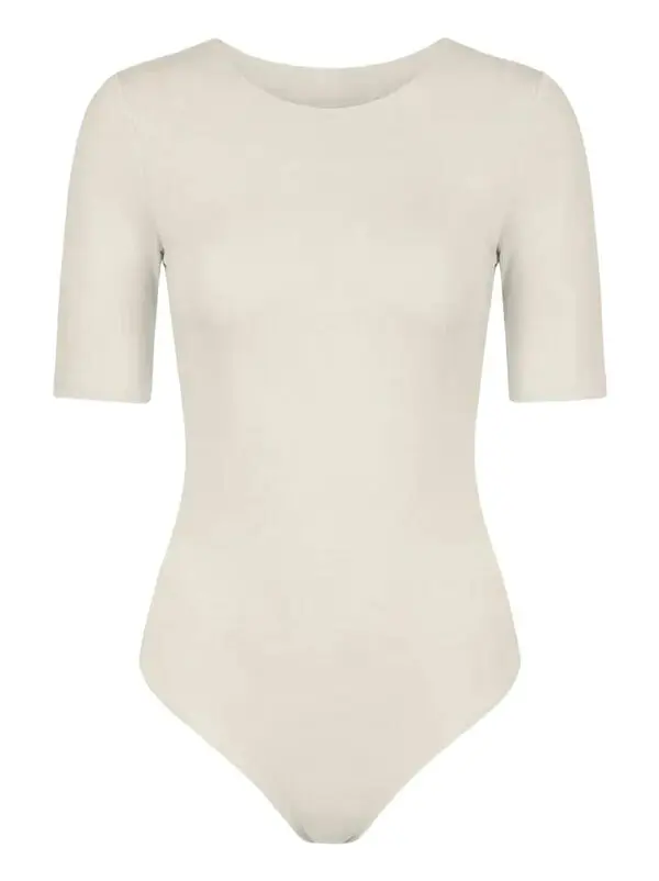 Wolford Bahamas Short-sleeved Bodysuit - Neutrals
