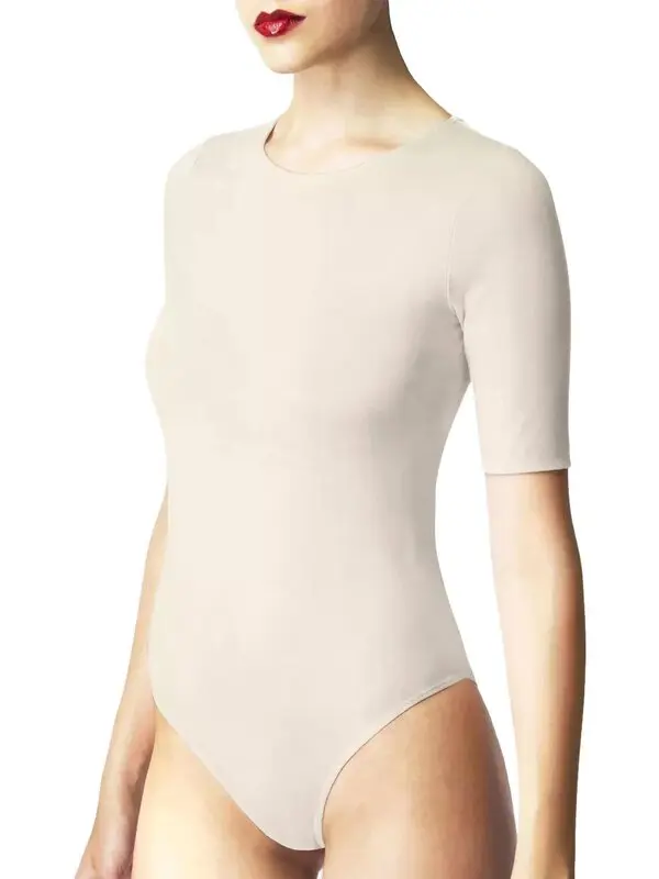Wolford Bahamas Short-sleeved Bodysuit - Neutrals