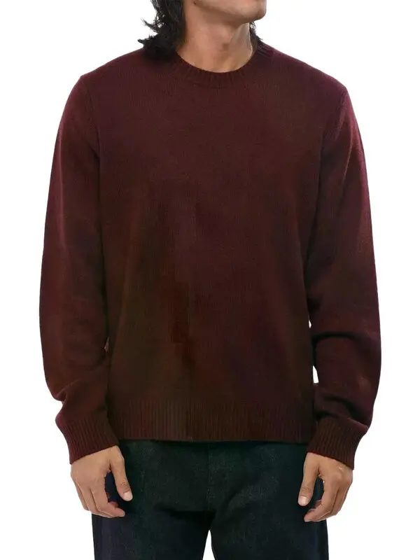 Vince Ribbed-trim Crew-neck Sweater - Red