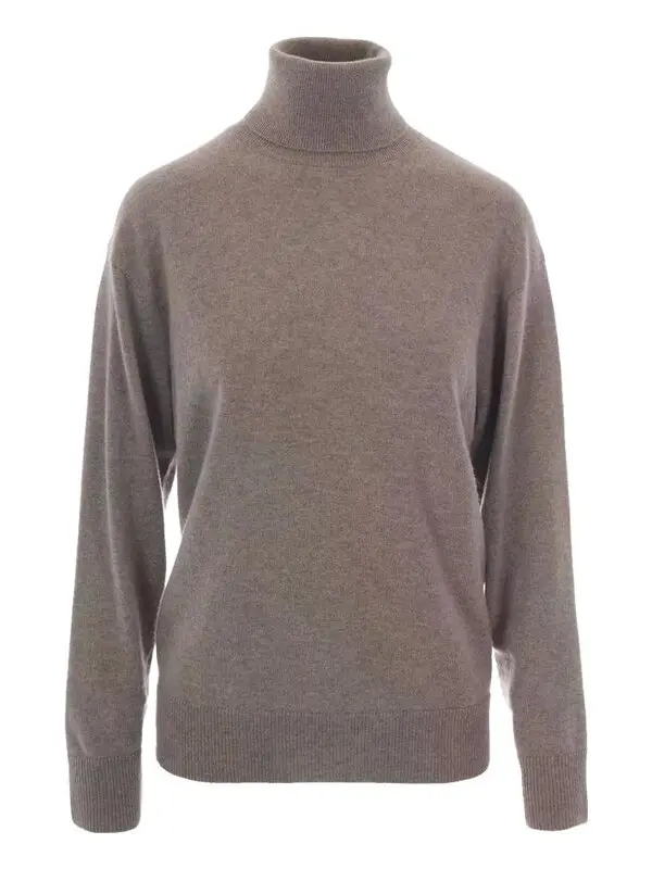 P.a.r.o.s.h Fringe-detail Roll-neck Sweater - Neutrals