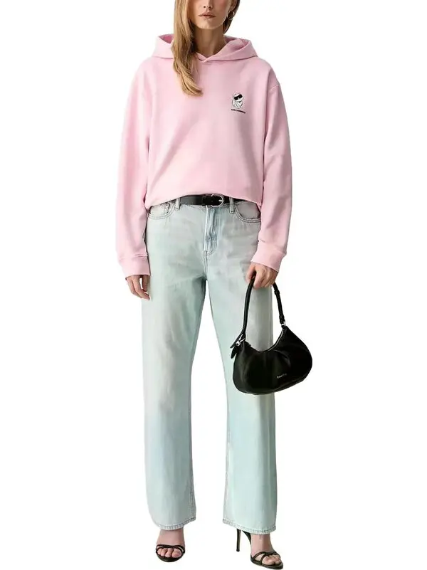 Karl Lagerfeld Choupette-print Hoodie - Pink