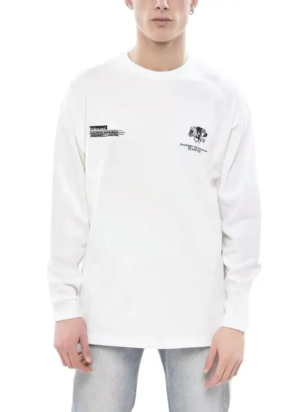 CHILDREN OF THE DISCORDANCE Contrast-print Crew-neck T-shirt - White