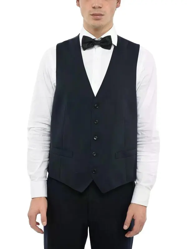 Corneliani Single-breasted Jetted-pocket Waistcoat - Blue