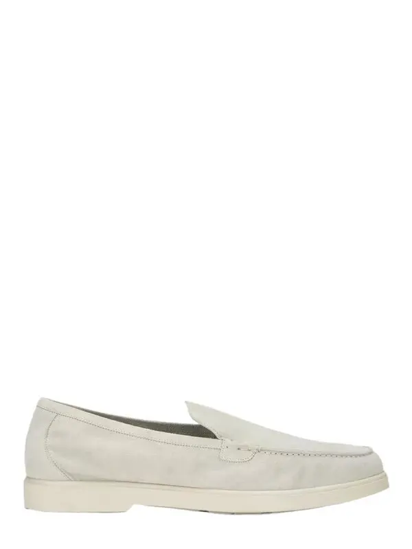 MOORER Suede Slip-on Loafers - Neutrals