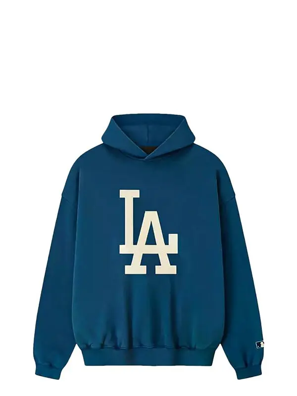 Fear Of God Dodgers Logo-print Hoodie - Blue