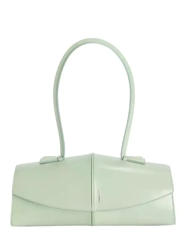 JIL SANDER Linea Piping Leather Shoulder Bag - Blue