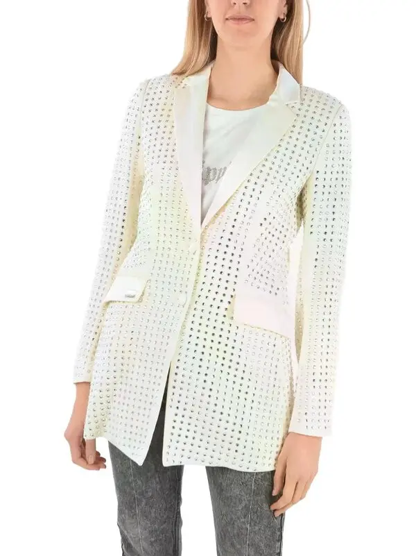 Philipp Plein Crystal-embellished Blazer - Neutrals