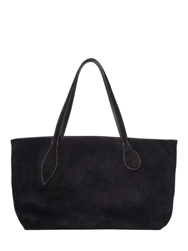 LIFFNER Suede Tote Bag - Black