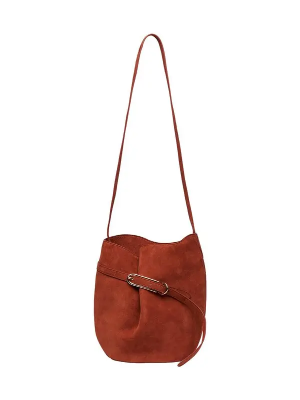 LIFFNER Belted Bucket Bag - Rust