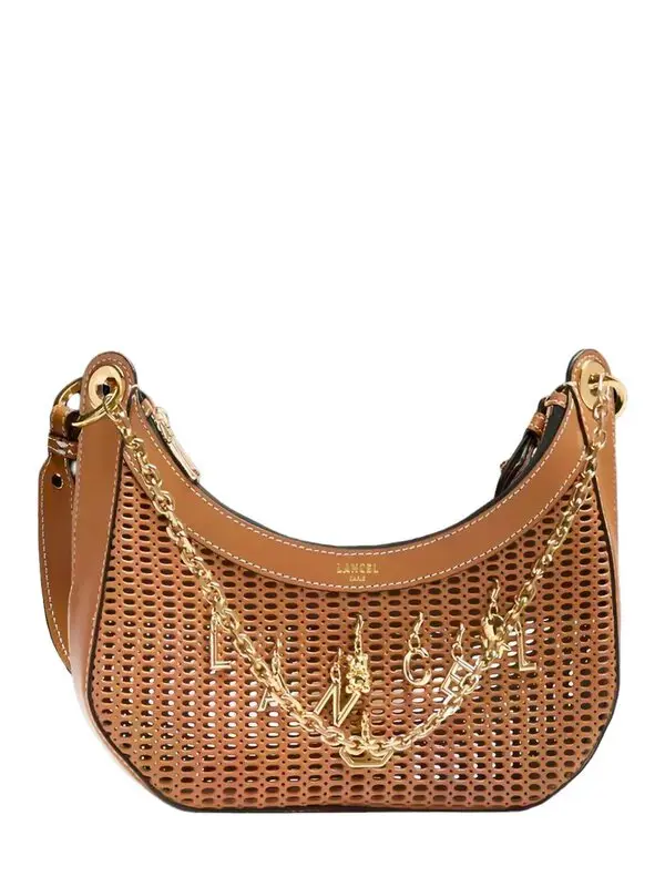 LANCEL M Croisette Charm-embellished Shoulder Bag - Brown