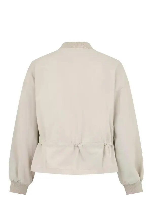 MOORER Drawstring Zip-up Jacket - Neutrals