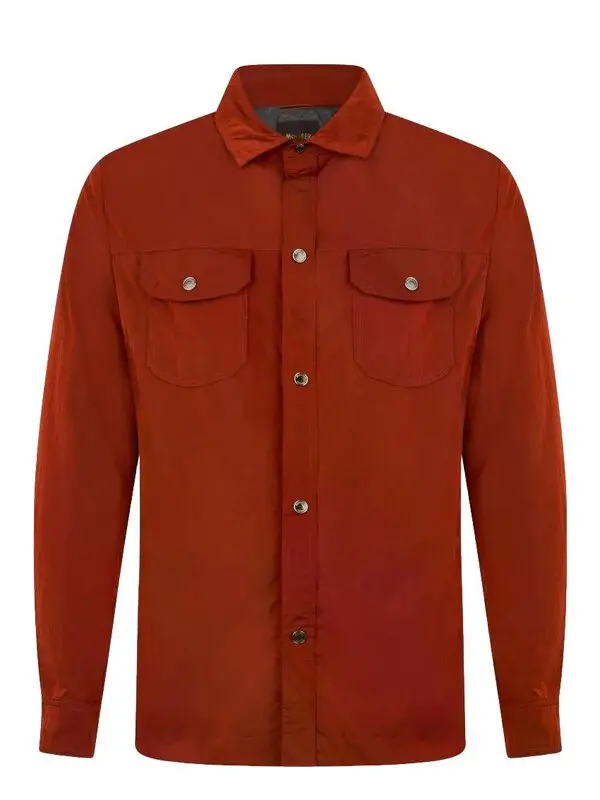 MOORER Press-stud Shirt Jacket - Orange