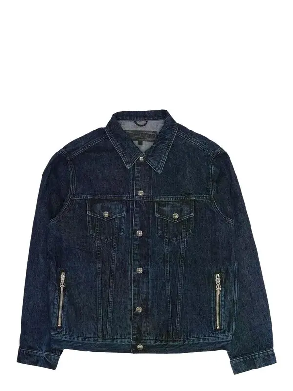 Chrome Hearts Motorbreath Denim Jacket - Blue