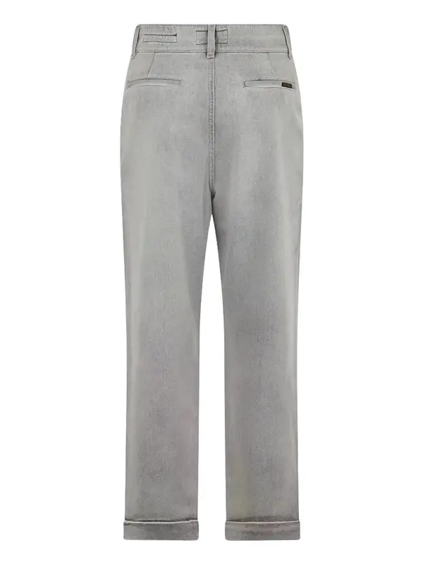 MOORER Turn-up Trousers - Grey