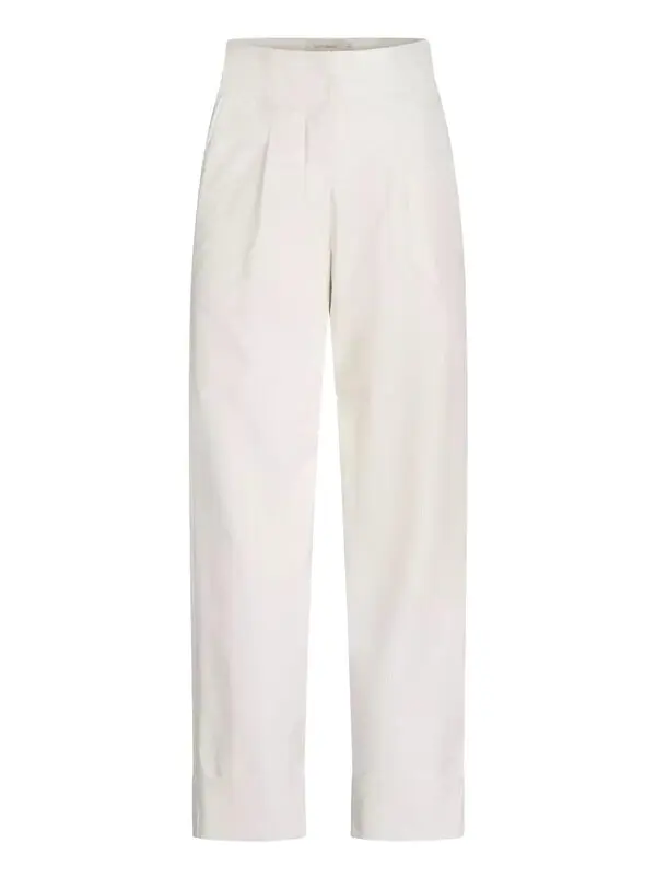 Silvia Tcherassi Moad High-waisted Straight-leg Trousers - White