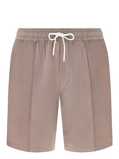 Boggi Milano Printed Drawstring Swim Shorts - Mud