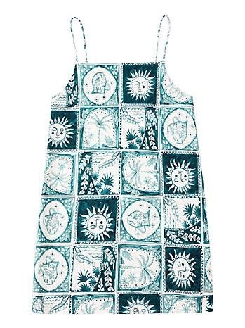 RO&ZO Zodiac-print Longline Camisole Top - Blue