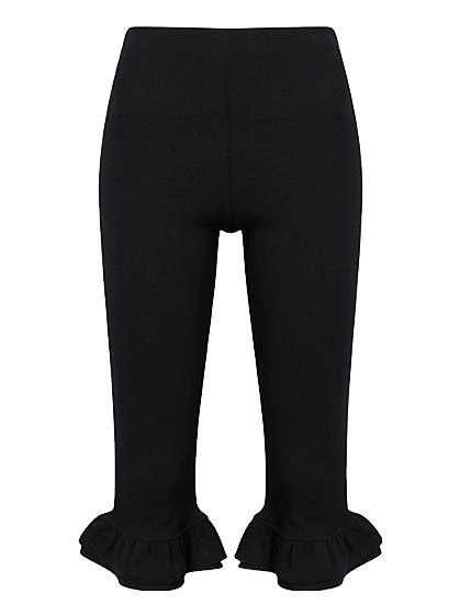 Jacquemus Le Playa Frilled Jersey Bermuda Shorts - Black