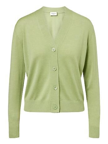 Max Mara Regular-fit V-neck Wool-blend Cardigan - Green