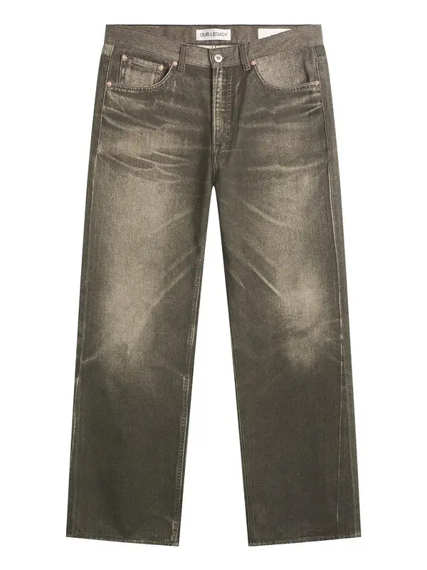 Our Legacy Digital Aurora Print Third Cut Jeans - Black