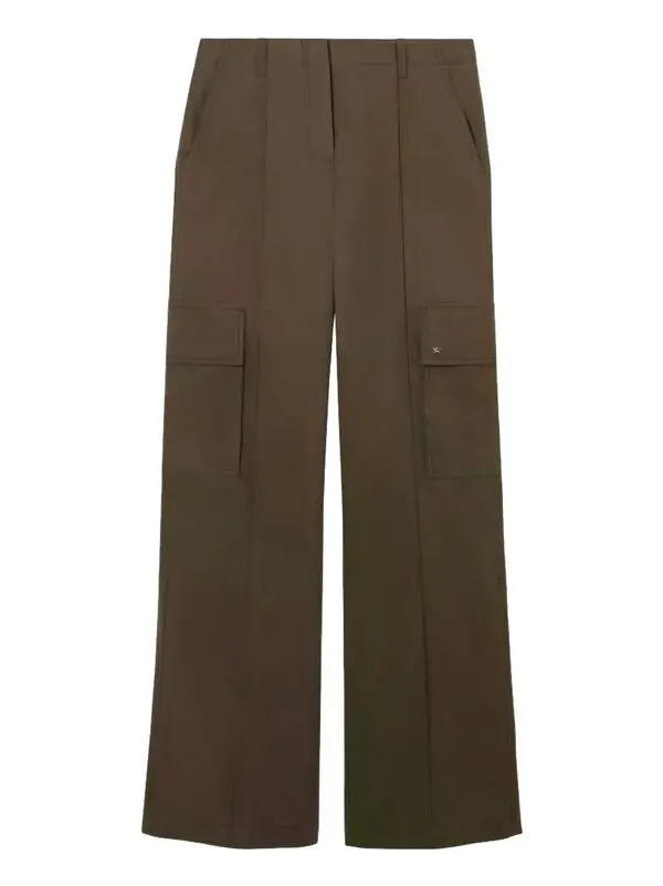 Burberry Gabardine Cargo Trousers - Brown