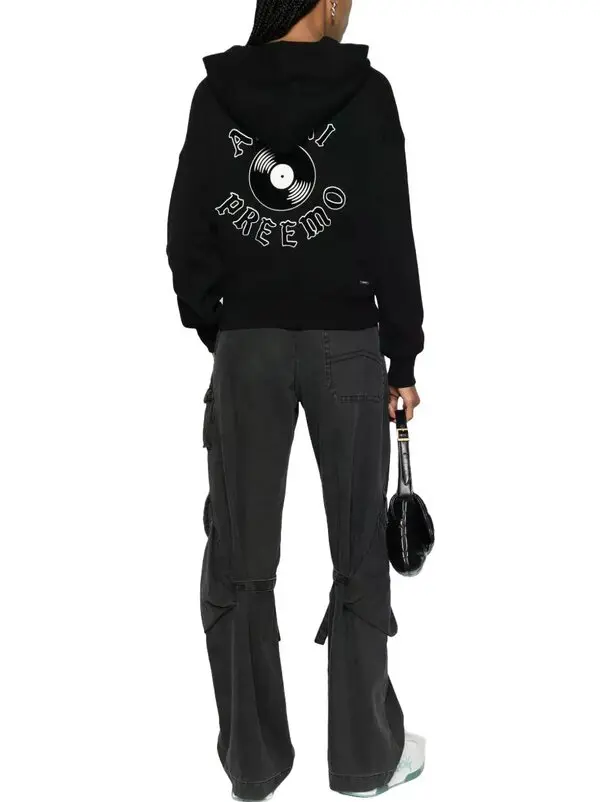 Amiri Premier Records Cocoon Cotton Hoodie - Black
