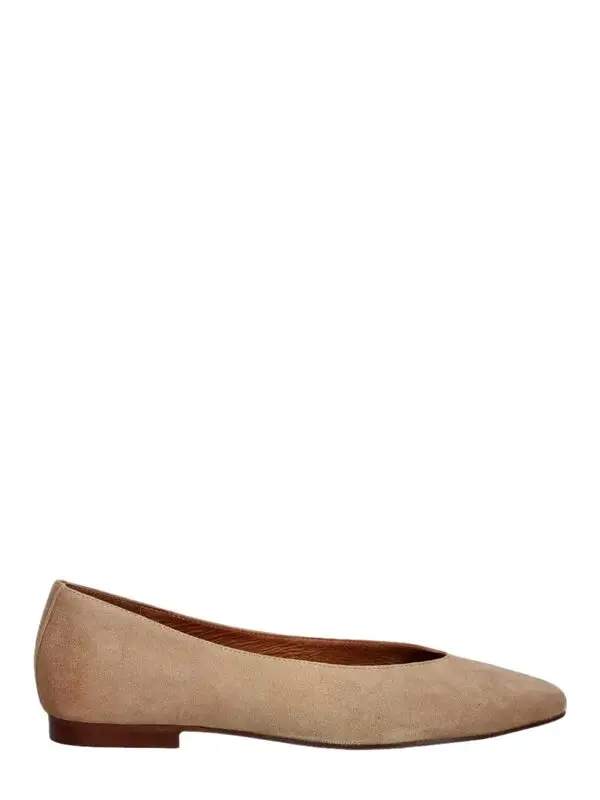 JONAK PARIS Dassus Suede Ballet Flats - Neutrals