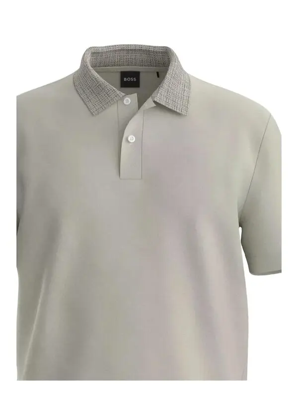BOSS Cotton Polo Shirt - Grey