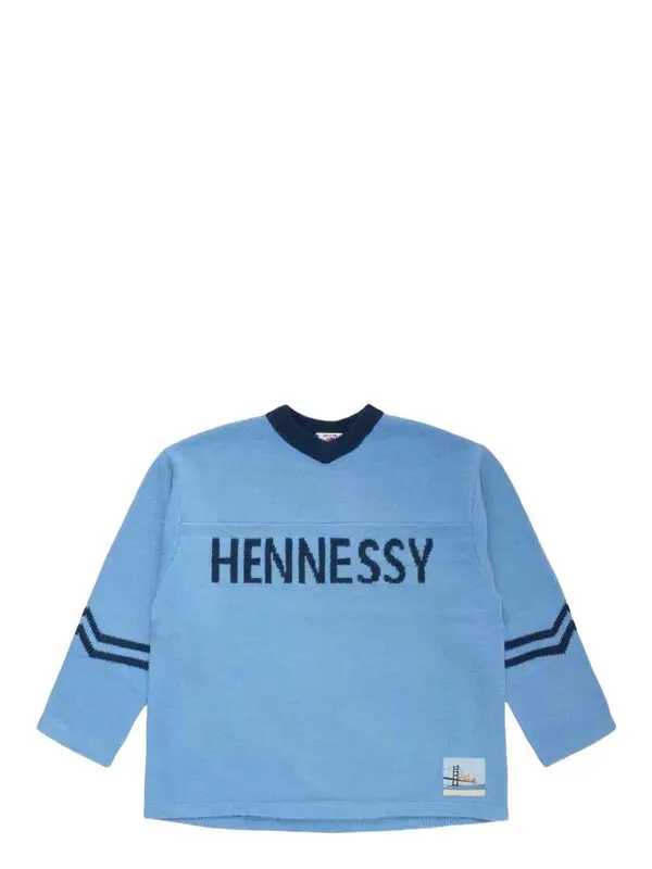 SON OF THE CHEESE Henny Intarsia-knit Sweater - Blue