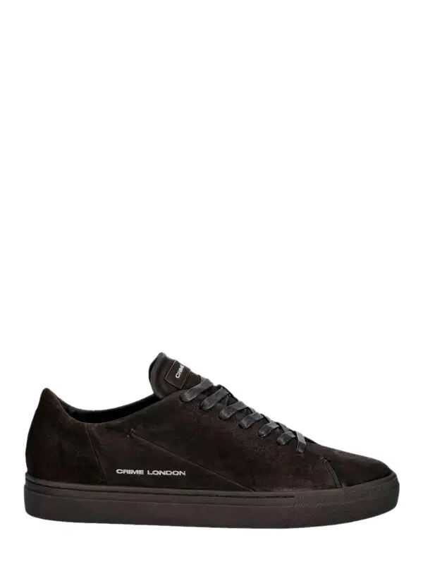 CRIME LONDON Suede Logo-print Sneakers - Brown