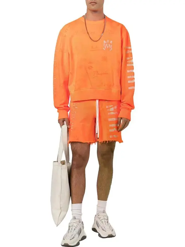 Amiri Logo-print Sweatshirt - Orange