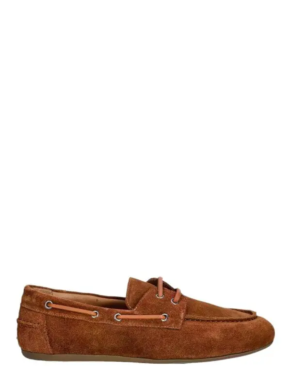 JONAK PARIS Lacie Lace-up Suede Loafers - Brown