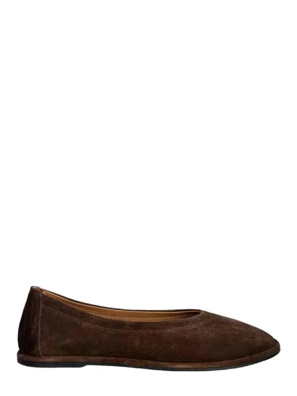 JONAK PARIS Janice Suede Ballet Flats - Brown