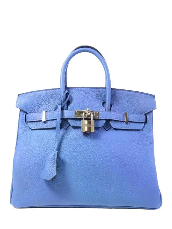 Hermès 2018 25 Birkin Togo-leather Tote Bag - Blue