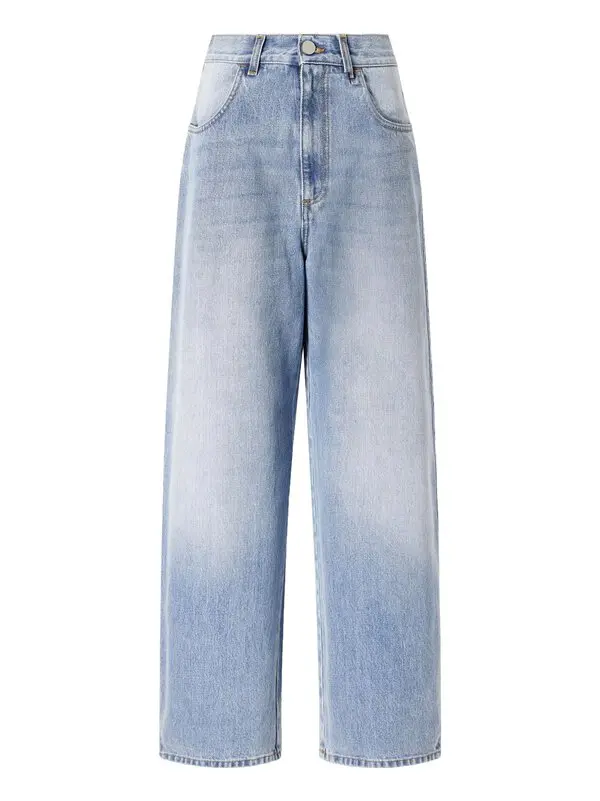 RÓHE Berber Barrel-leg Jeans - Blue