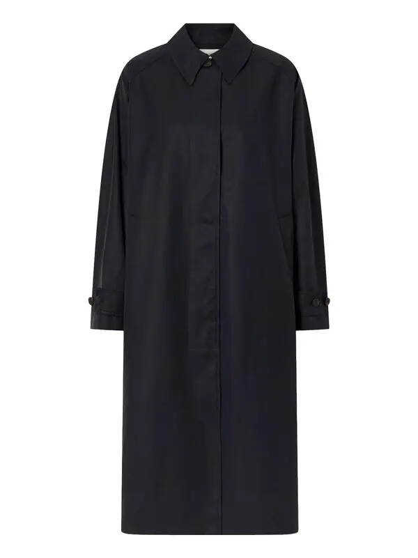 Studio Nicholson Holin Cotton-blend Trench Coat - Blue