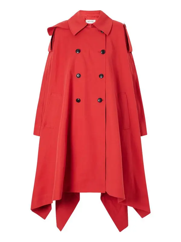 RÓHE Cotton-gabardine Coat - Red