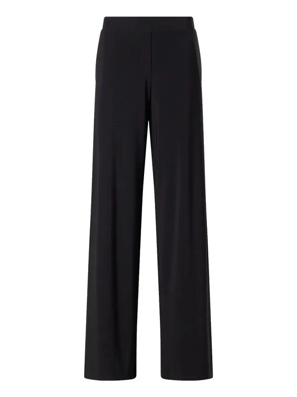 Norma Kamali Jersey Wide-leg Pants - Black